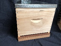 BeeHive Single kit - Raw rebated timber, includes made wired frames wi ...